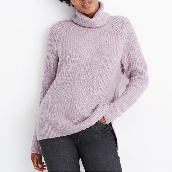 Madewell | Sweaters | Madewell Lavender Purple Wool Coziest Yarn Mercer ...